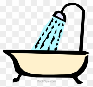 Shower Royalty Free Vector Clip Art Illustration - Don T Take Long ...