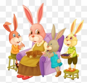 Easter Family Clipart - Easter Bunny Family Clipart - Free Transparent ...