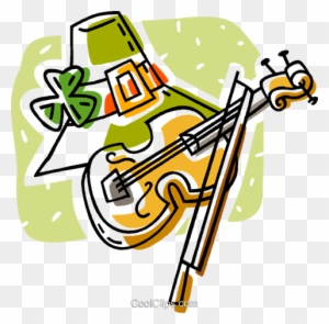 Hat With A Shamrock And Fiddle Royalty Free Vector - Irish Folk Music ...