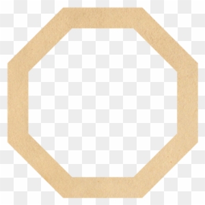 Stop Sign Outline - Wood - Free Transparent PNG Clipart Images Download
