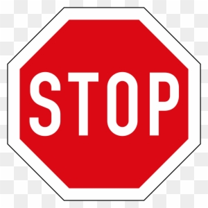 Stop Sign Black And White Clipart Cat