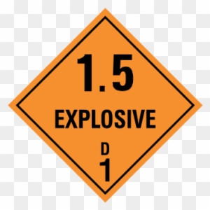 Class 1 - Explosives - 1 - 1 Mass Explosion Hazard - Clase 1 Explosivos ...