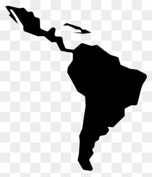Latin America Simple Clip Art At Clker - Latin America Map Vector Free ...