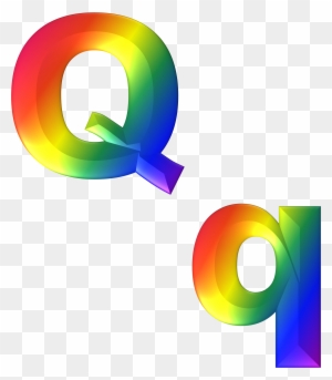 Colorful Big And Small Q Letters Of The Alphabet Clipart - Rainbow ...