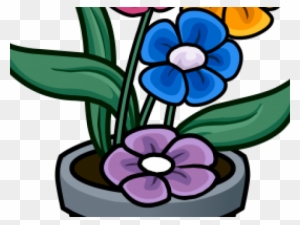 Flower Pot Drawing With Color | Best Flower Site