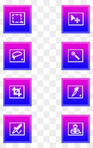 Blue Purple Gradient Icon Square Office Minimalistic - Icon - Free ...