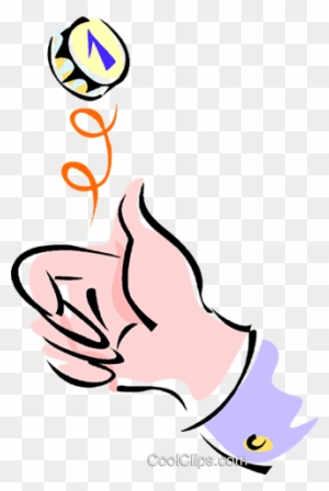 Coin Toss Royalty Free Vector Clip Art Illustration - Coin Toss Free ...