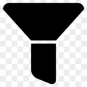 Conversion Png Icon - Black And White Funnel Clipart - Free Transparent ...