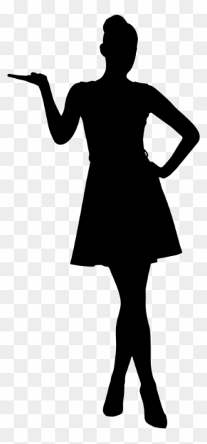 Big Image - Woman Hand On Hips Silhouette - Free Transparent PNG ...