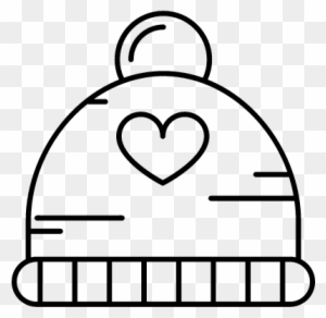 Winter Hat With Heart Vector - Clothing - Free Transparent PNG Clipart ...