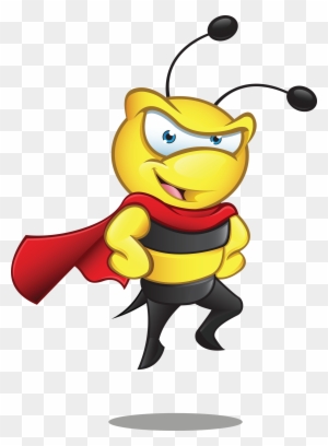 Strong Bee - Free Transparent PNG Clipart Images Download