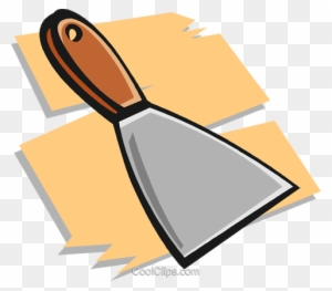 Putty Knife Royalty Free Vector Clip Art Illustration - Spachtel ...