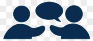 Graphic Of Two People Having A Conversation - Circle - Free Transparent ...