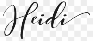 Heidi Dean - Name Heidi In Calligraphy - Free Transparent PNG Clipart ...