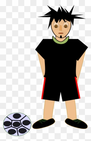 Onlinelabels Clip Art - Cartoon Soccer Player Shower Curtain - Free ...