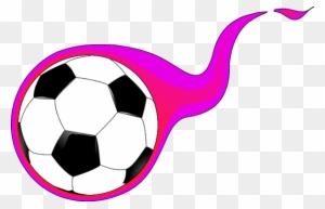 Pink Soccer Ball Clip Art