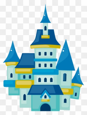 Cartoon Drawing Castle Clip Art - Blue Castle Cartoon Png - Free ...