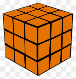 Olap Orange Cube Clip Art At Clker - Cube Vector - Free Transparent PNG ...