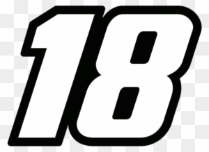 Race Car Clipart Amazing Race - Kyle Busch 18 Number - Free Transparent ...