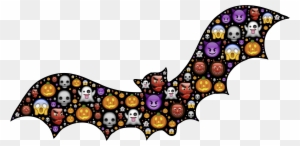 Colorful Halloween Bats Clip Art - Fun Halloween Clip Art - Free ...