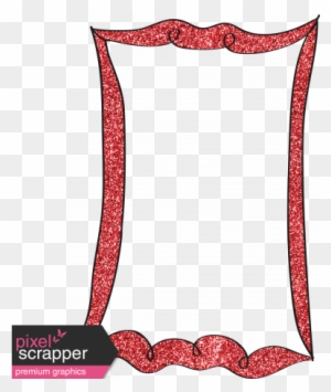 Red Glitter Frame Graphic By Janet Scott - Red Glitter Frame Graphic By ...