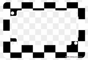Flag Motorcycle License Plate Frame - Frame Racing Png - Free ...