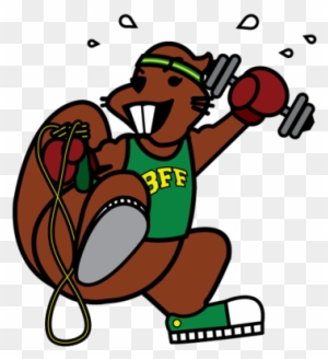 Beaver Fitness Fever - Cartoon - Free Transparent PNG Clipart Images ...