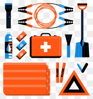 Winter Emergency Kit Supplies - Cross - Free Transparent PNG Clipart ...