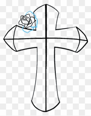 Drawn Cross Pointed Cross - Draw A Cross - Free Transparent PNG Clipart ...