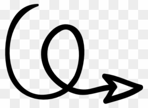 Curly Arrow Clipart 4 By Lauren - Cute Arrow Png - Free Transparent PNG ...