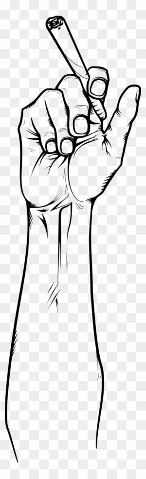 Zubuzz 7 0 Hand With Joint / Spliff / Blunt By Lem0npl - Drawing Hand ...