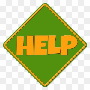 Cartoon Help Sign - Free Transparent PNG Clipart Images Download
