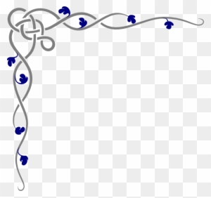 Blue Corner Borders Simple