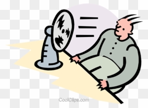 Cooling Down Royalty Free Vector Clip Art Illustration - Cooling Down ...