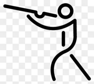 Hunter Vector Skeet Shooting - Stick Figures Holding Guns - Free ...