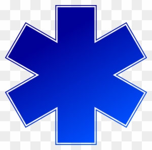 Blue Star Of Life Medical Symbol - Star Of Life Stickers - Free ...