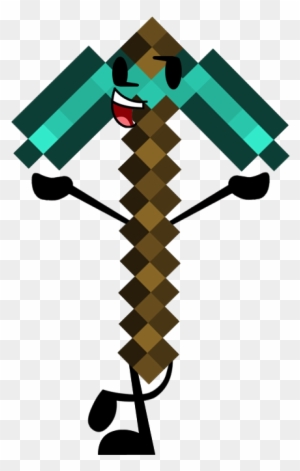 Minecraft Diamond Pickaxe By Legitbit - Pico De Diamante De Minecraft ...
