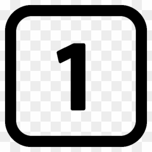 Numbers 1 Icon - 1 Icon - Full Size PNG Clipart Images Download