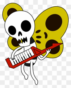 Skeleton Butterflies From Adventure Time - Free Transparent PNG Clipart ...