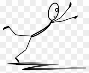 Slip Man Clip Art - Stick Figure Falling Down - Free Transparent PNG ...