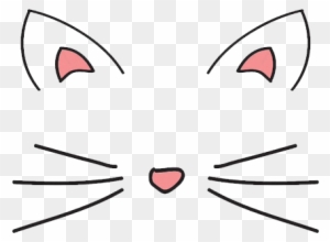 500 X 338 7 - Cute Cat Whiskers Png - Free Transparent PNG Clipart ...