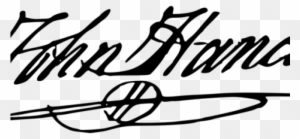 Declaration Of Independence Clipart Clear Text - John Hancock Signature ...