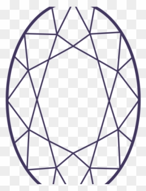 Drawn Diamond Outline - Oval Vs Round - Free Transparent PNG Clipart ...