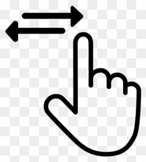 Please Swipe For More Media - Hand Click Icon Png - Free Transparent ...