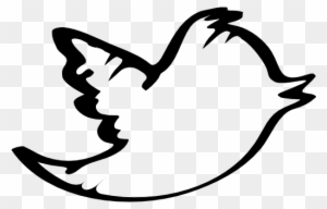 Vector Royalty Free Outlined Sketched Social Logo Outline - Twitter ...