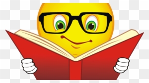 Smiley Face Reading A Book - Free Transparent PNG Clipart Images Download