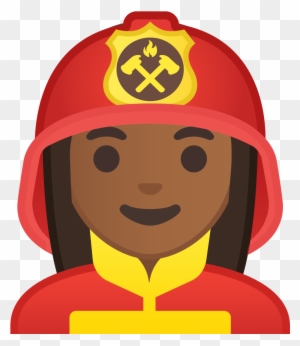 Woman Firefighter Medium Dark Skin Tone Icon - Icon - Free Transparent ...