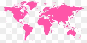 World Map Vector Pink - Free Transparent PNG Clipart Images Download