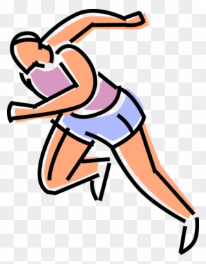 Track Sprinter At Starting Blocks Image Illustration - Track Runner ...