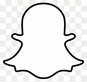 Snapchat Ghost Outline Transparent Png - Snapchat Logo White - Free ...